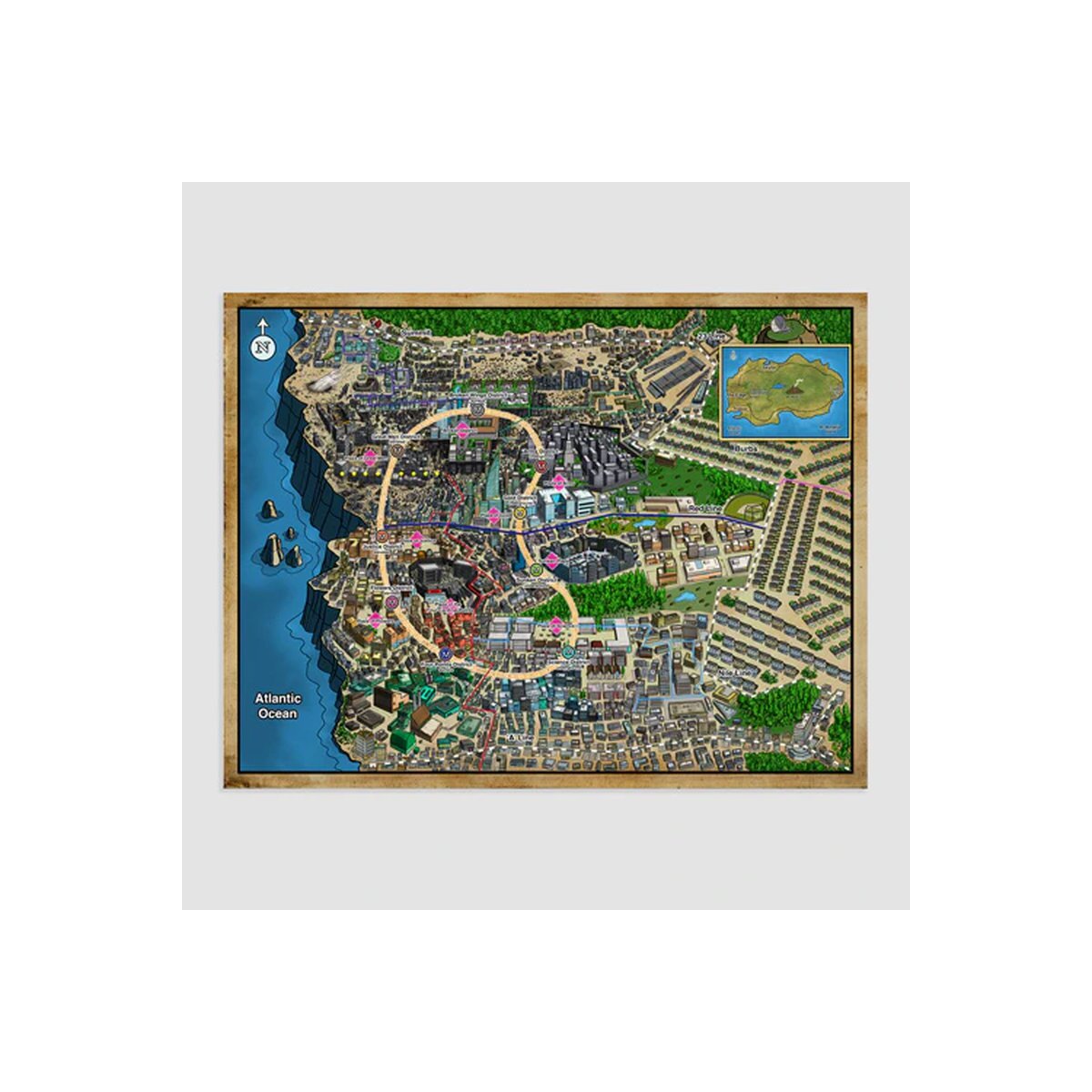 Poster Map of the Edge (Over the Edge 3E)